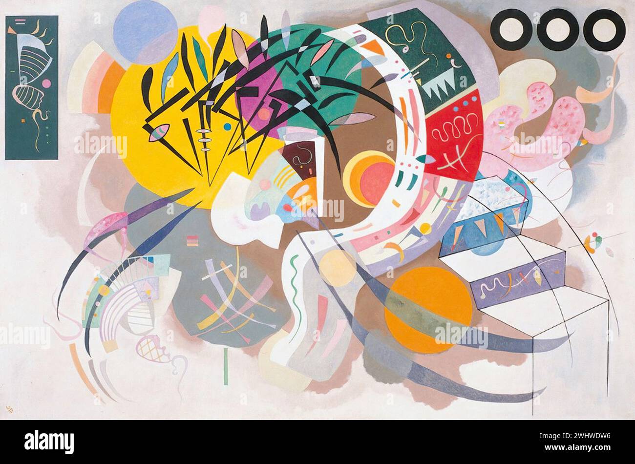 Vassily Kandinski - Courbe dominante Stock Photo - Alamy