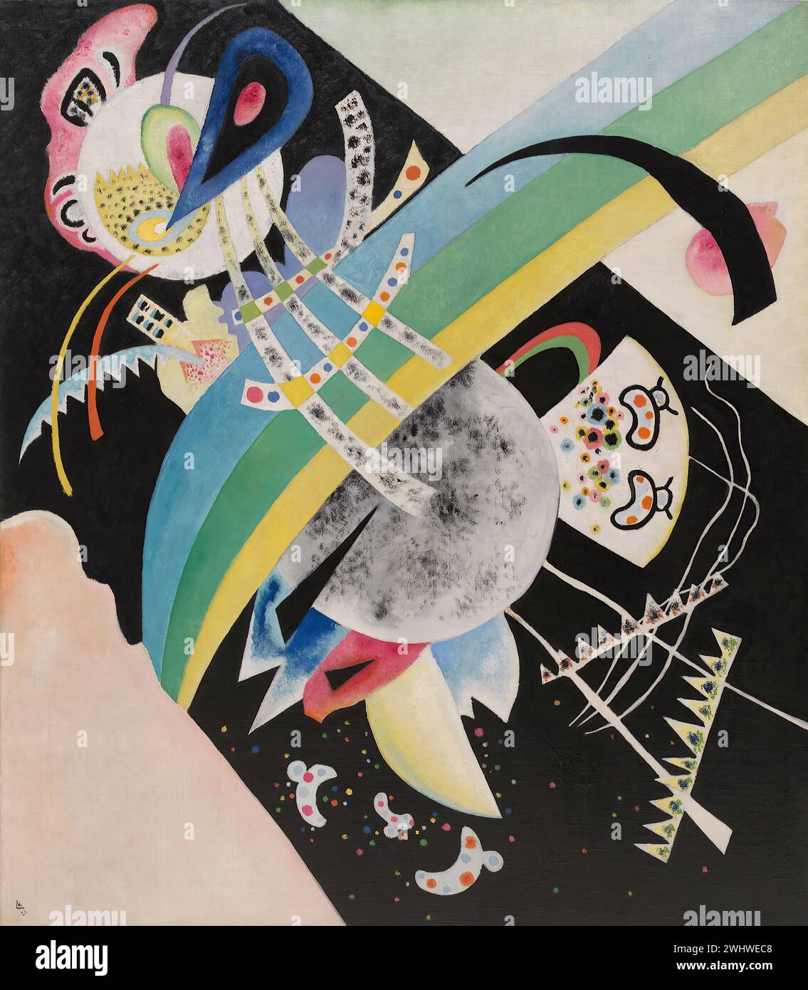 Vassily Kandinsky - Cercles sur noir Stock Photo - Alamy