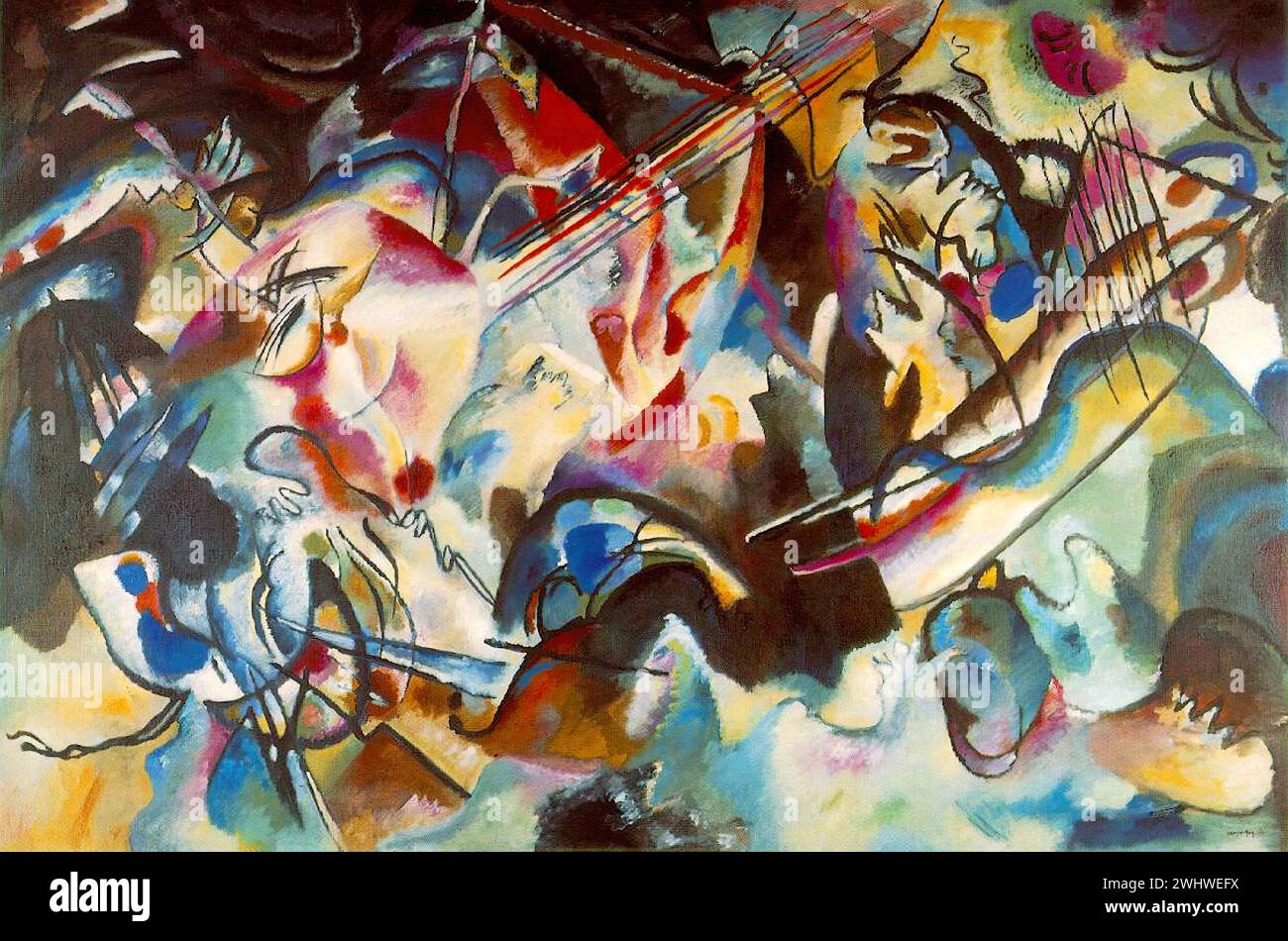 Vassily Kandinsky - Composition VI Stock Photo - Alamy