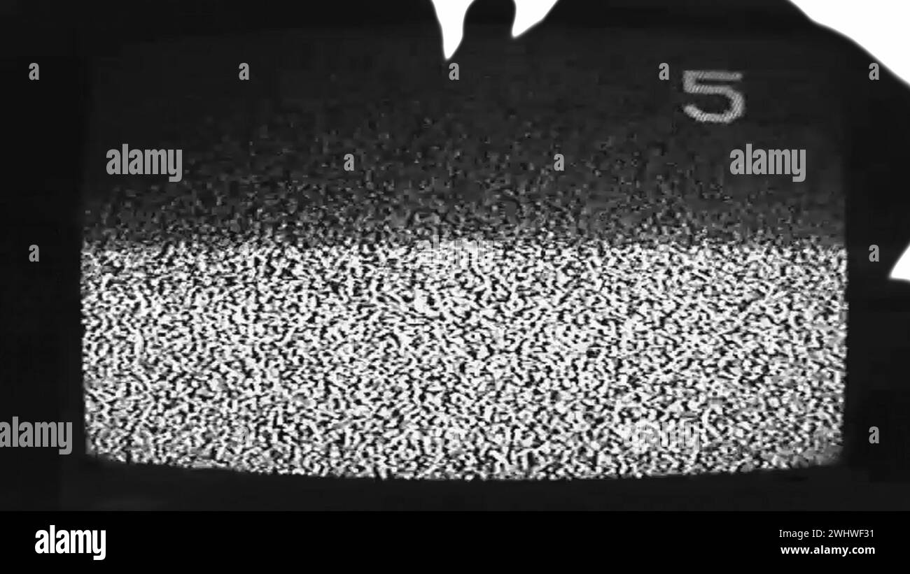 Old black white tv Black and White Stock Photos & Images - Alamy