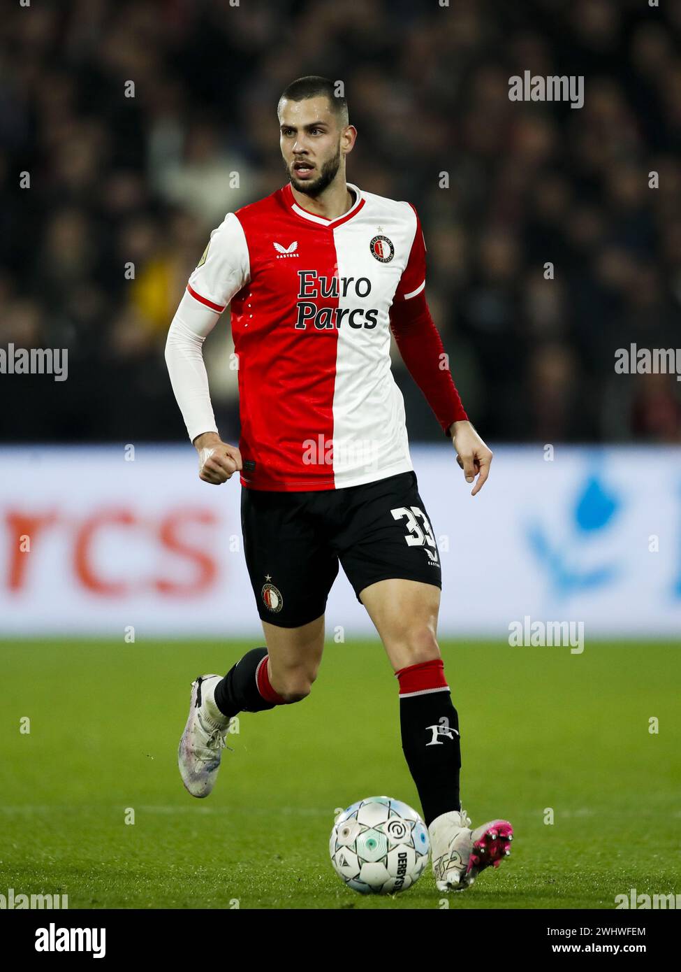 ROTTERDAM - David Hancko of Feyenoord during the Dutch Eredivisie match ...