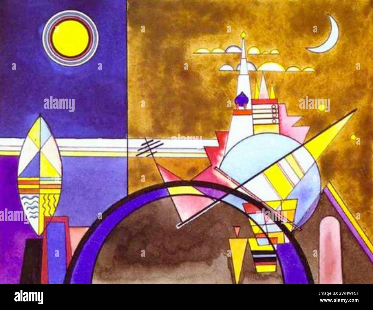 Vassily Kandinsky - La Grande Porte de Kiev, Image XVI Stock Photo - Alamy