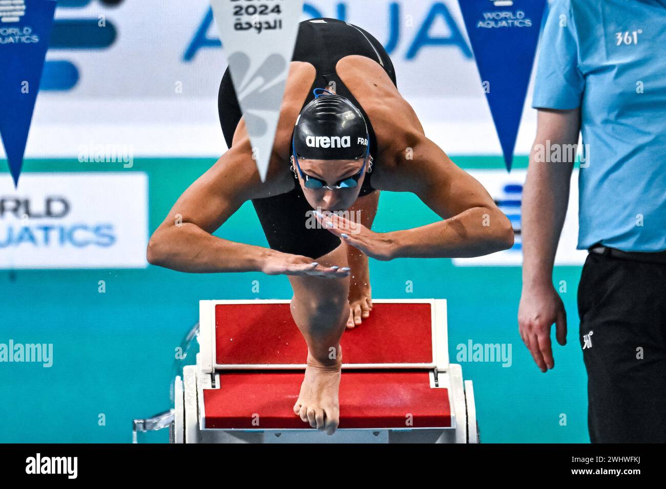 Doha, Qatar. 11th Feb, 2024. Sara Franceschi of Italy competes in the ...