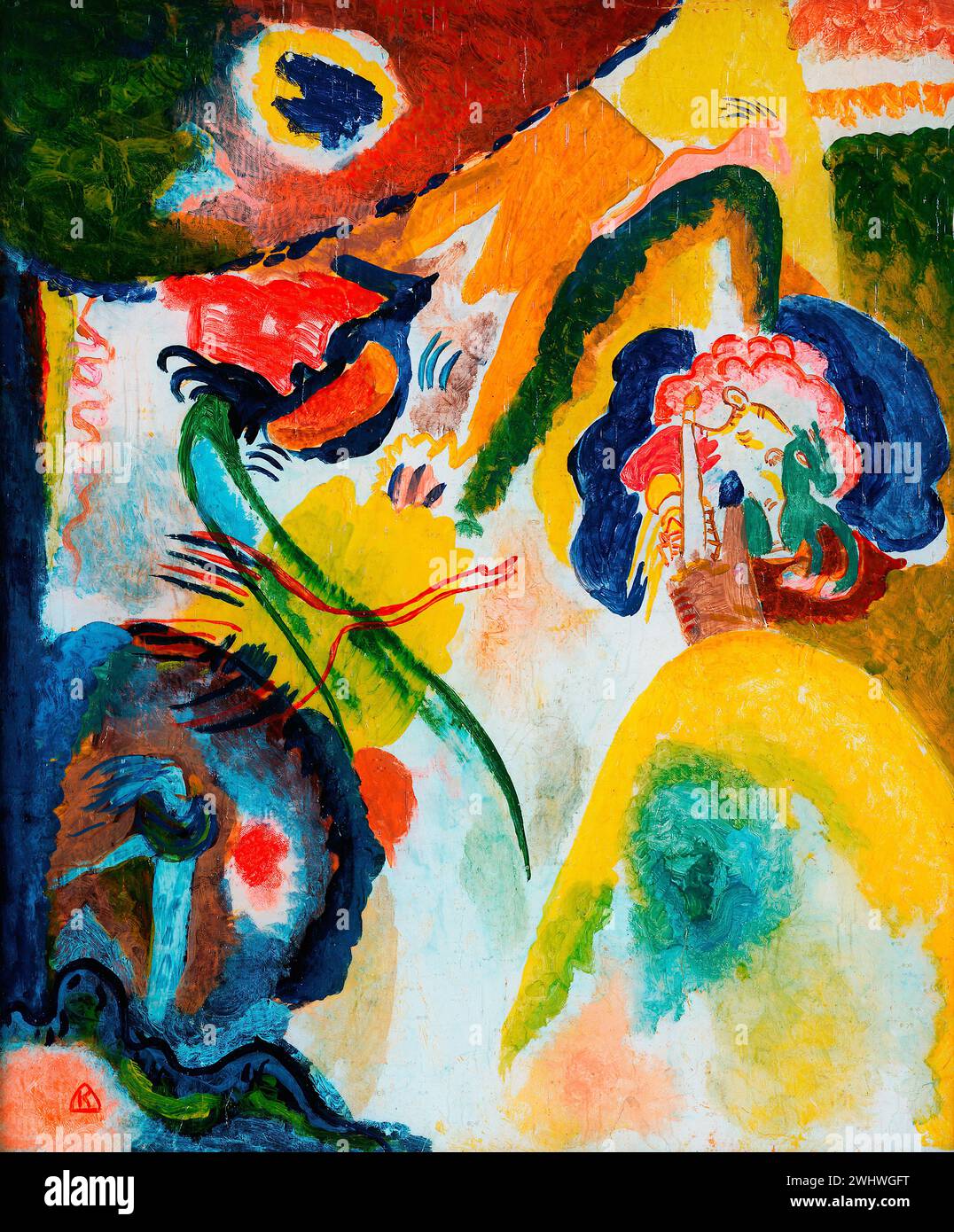 Vassily Kandinsky - Tableau en verre avec cygne Stock Photo - Alamy