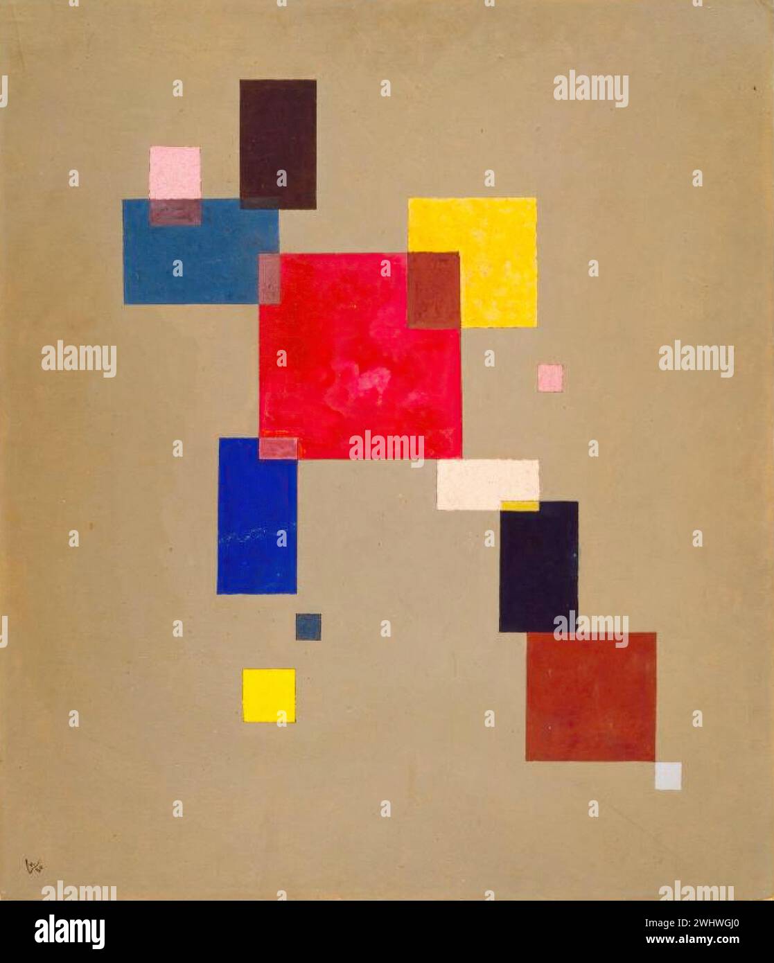 Vassily Kandinsky - Treize Rectangles Stock Photo - Alamy