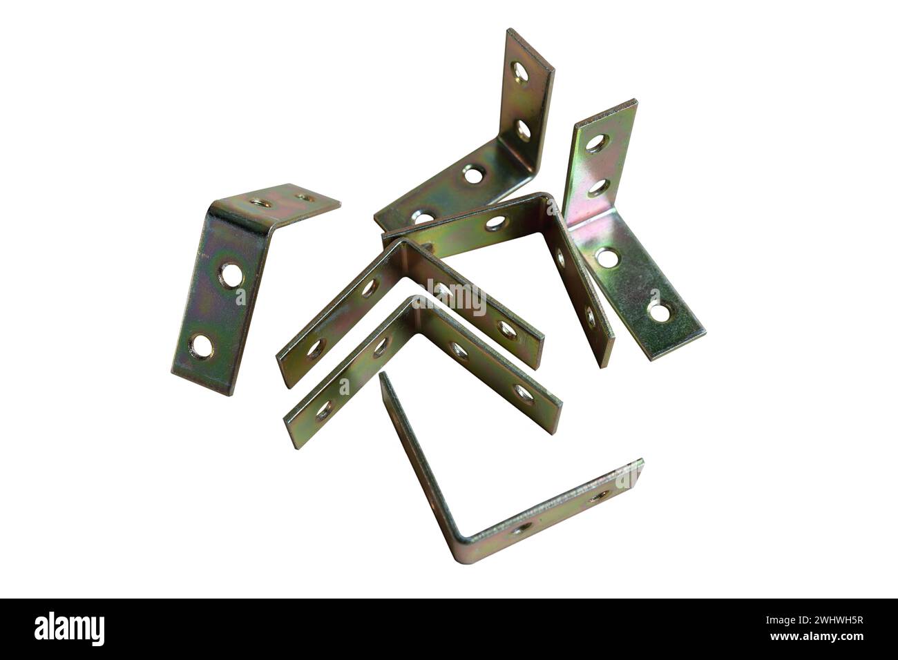 Galvanized hinge which are used for the production of furniture. A set ...