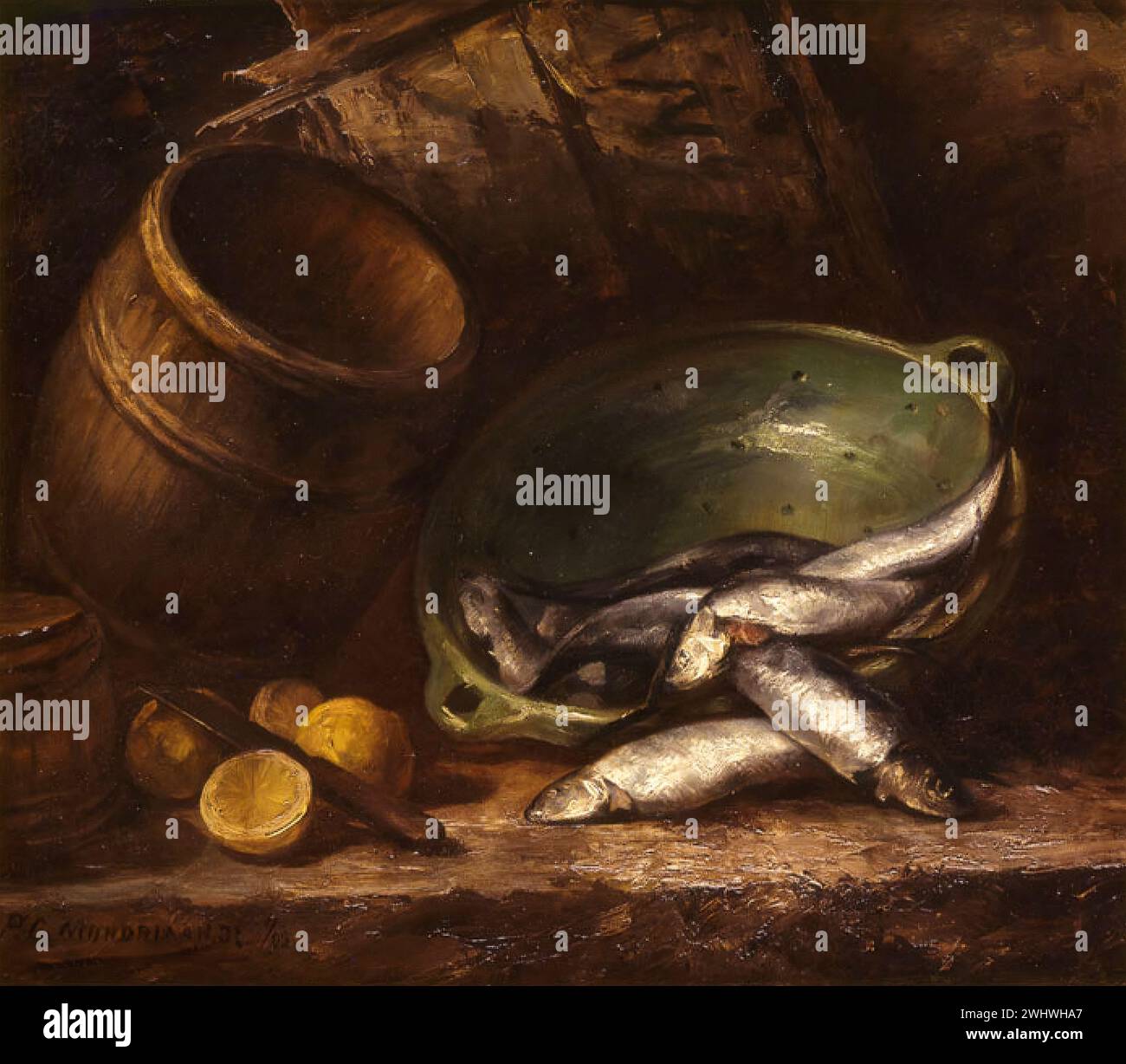 Piet Mondrian - Nature morte aux harengs Stock Photo - Alamy