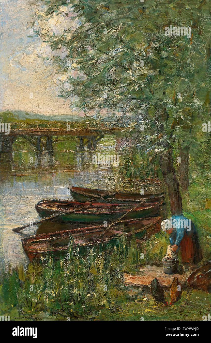 Piet Mondrian - Pont de Vinken à Diemen Stock Photo - Alamy