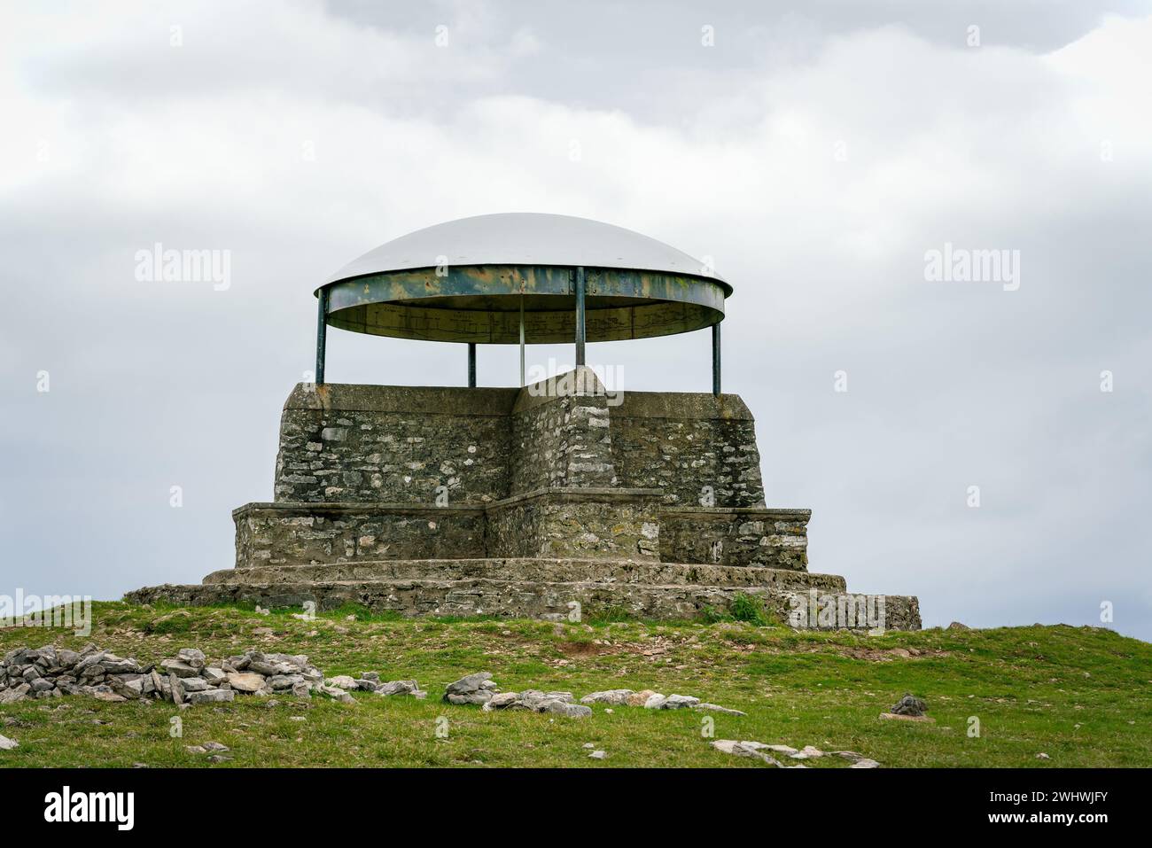 The Scout Scar Mushroom near Kendall, Lake District, Cumbria Stock ...