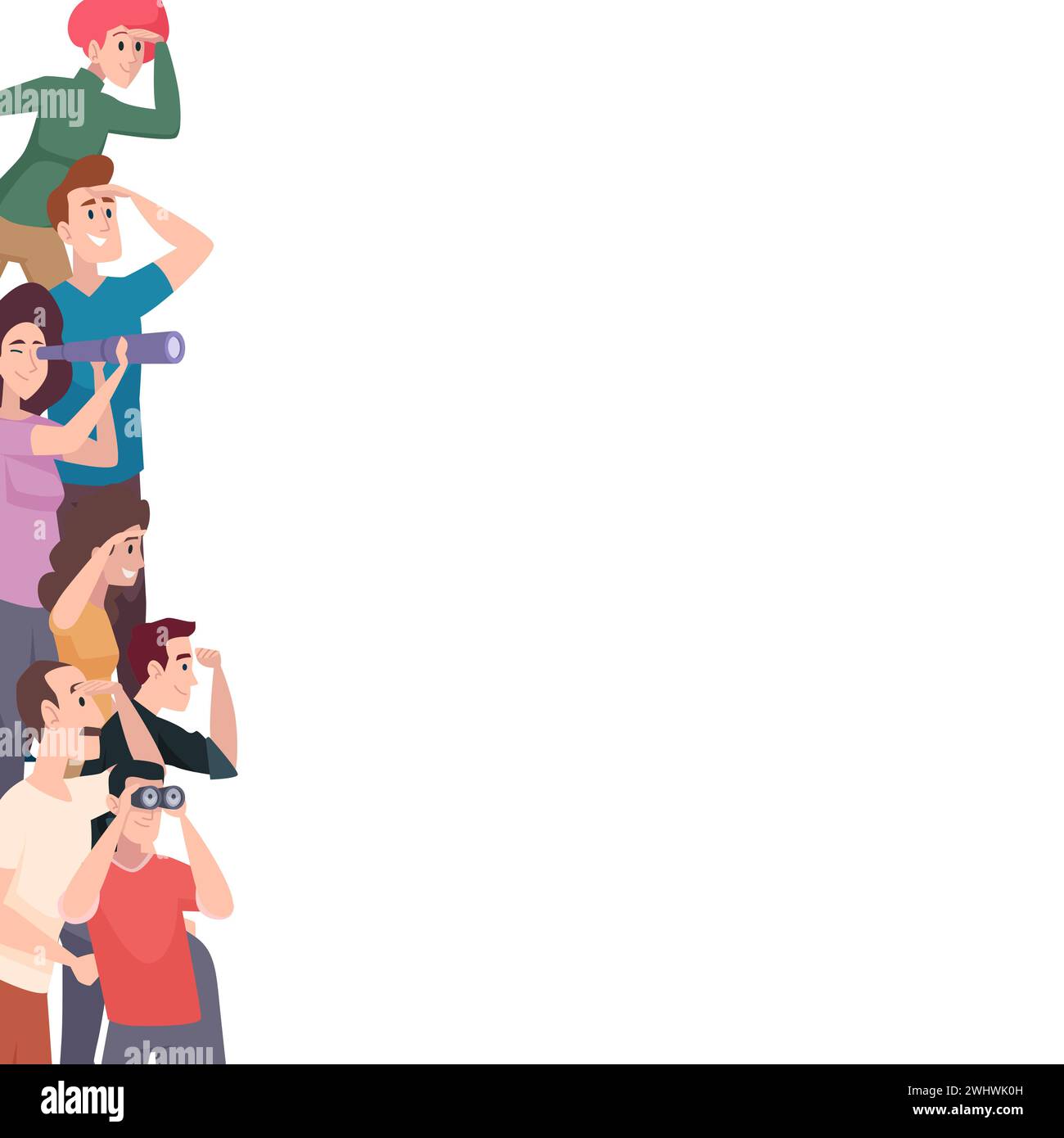 Search characters people viewed to horizon vector cartoon persons Stock ...