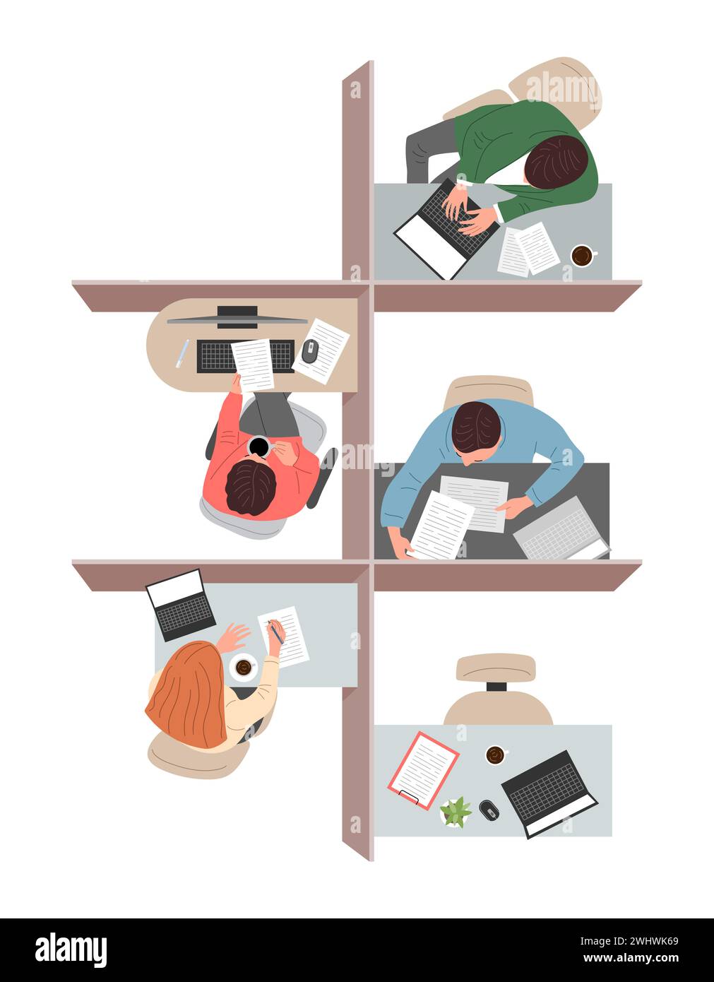 Workspace zone Stock Vector Images - Alamy