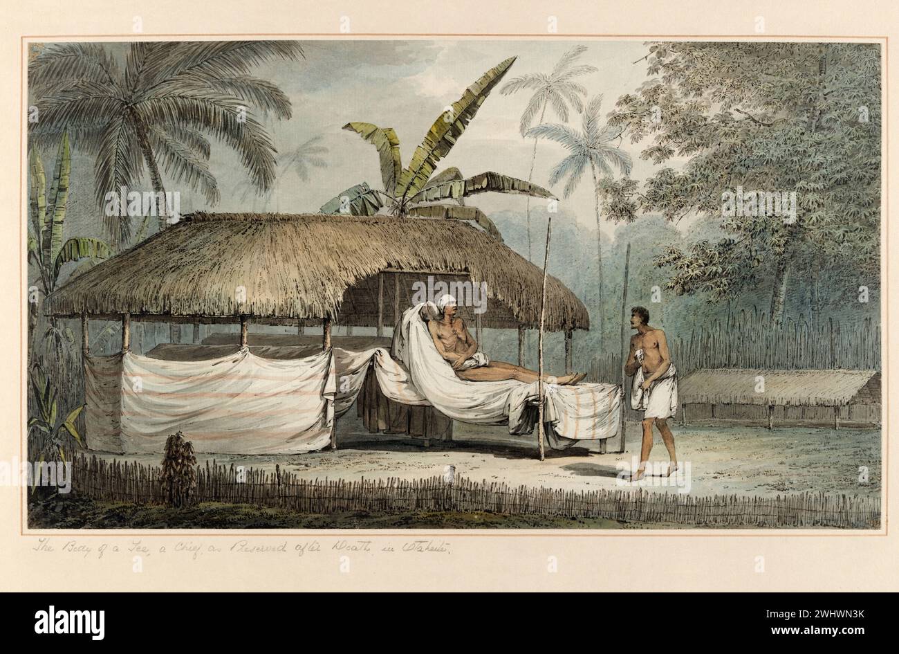 " The Body of a Tee, a Chief, as Preserved after Death, in Otaheite ...