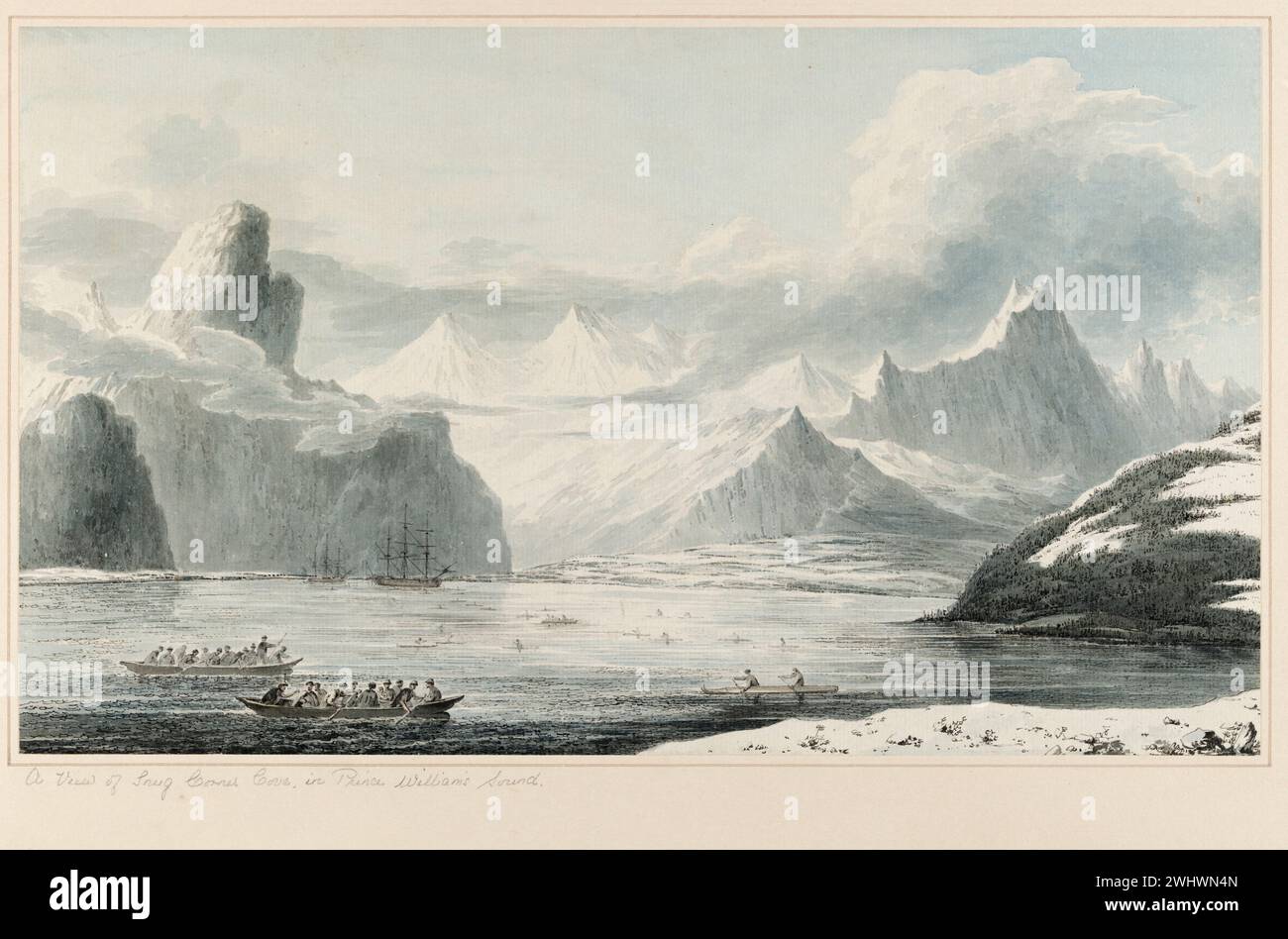 " A View of Snug Corner Cove, in Prince William's Sound ". From ...