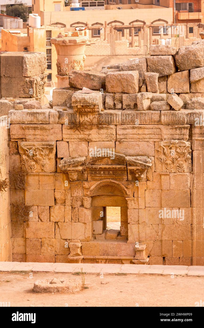 Ancient roman ruins of Jerash Gerasa, Jordan Stock Photo - Alamy