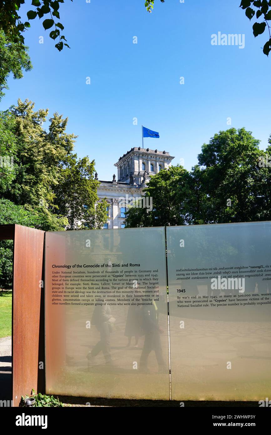 Sinti Roma Memorial Berlin by Dani Karavan Stock Photo - Alamy