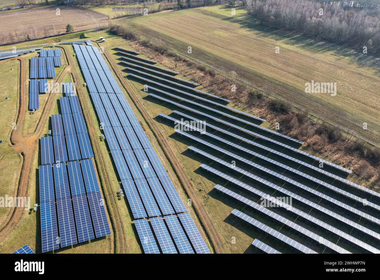 Solar panels park renewable electricity hi-res stock photography and ...