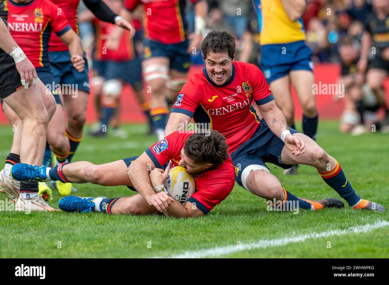 Madrid, Madrid, Spain. 11th Feb, 2024. Rugby Europe Championship Match ...