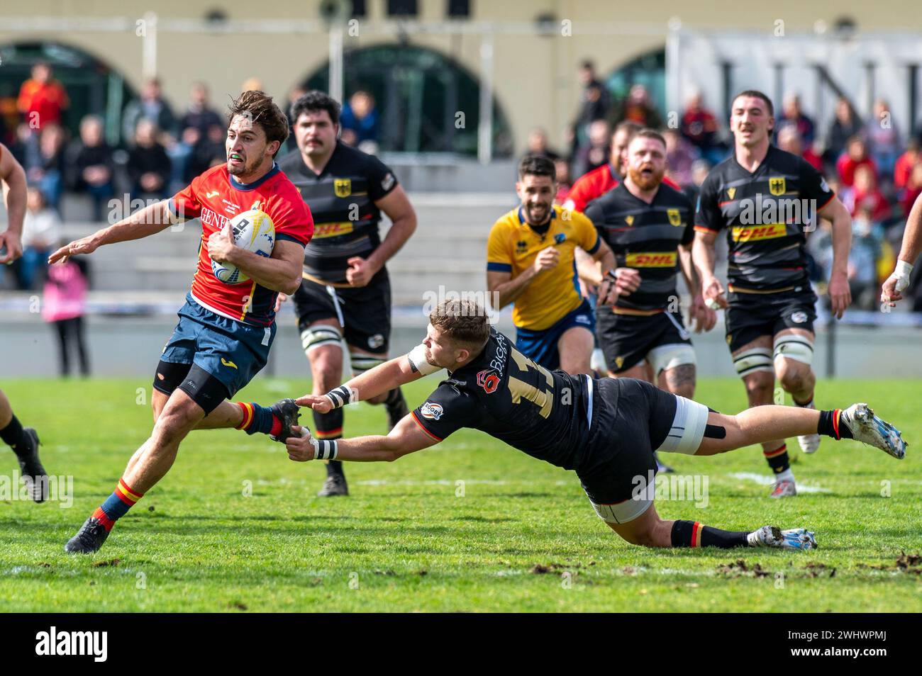 Madrid, Madrid, Spain. 11th Feb, 2024. Rugby Europe Championship Match ...