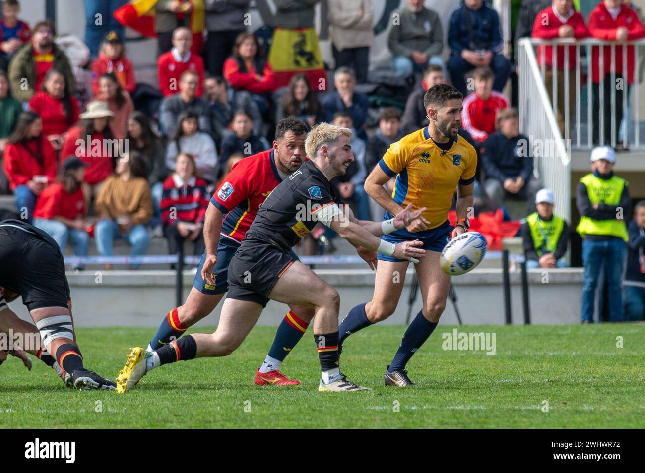 Madrid, Madrid, Spain. 11th Feb, 2024. Rugby Europe Championship Match ...