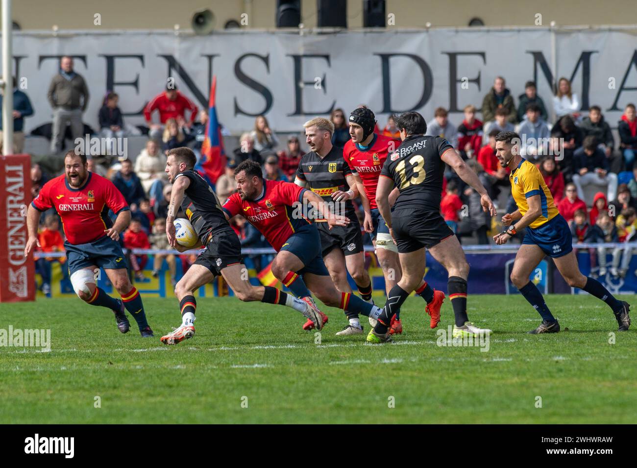 Madrid, Madrid, Spain. 11th Feb, 2024. Rugby Europe Championship Match ...