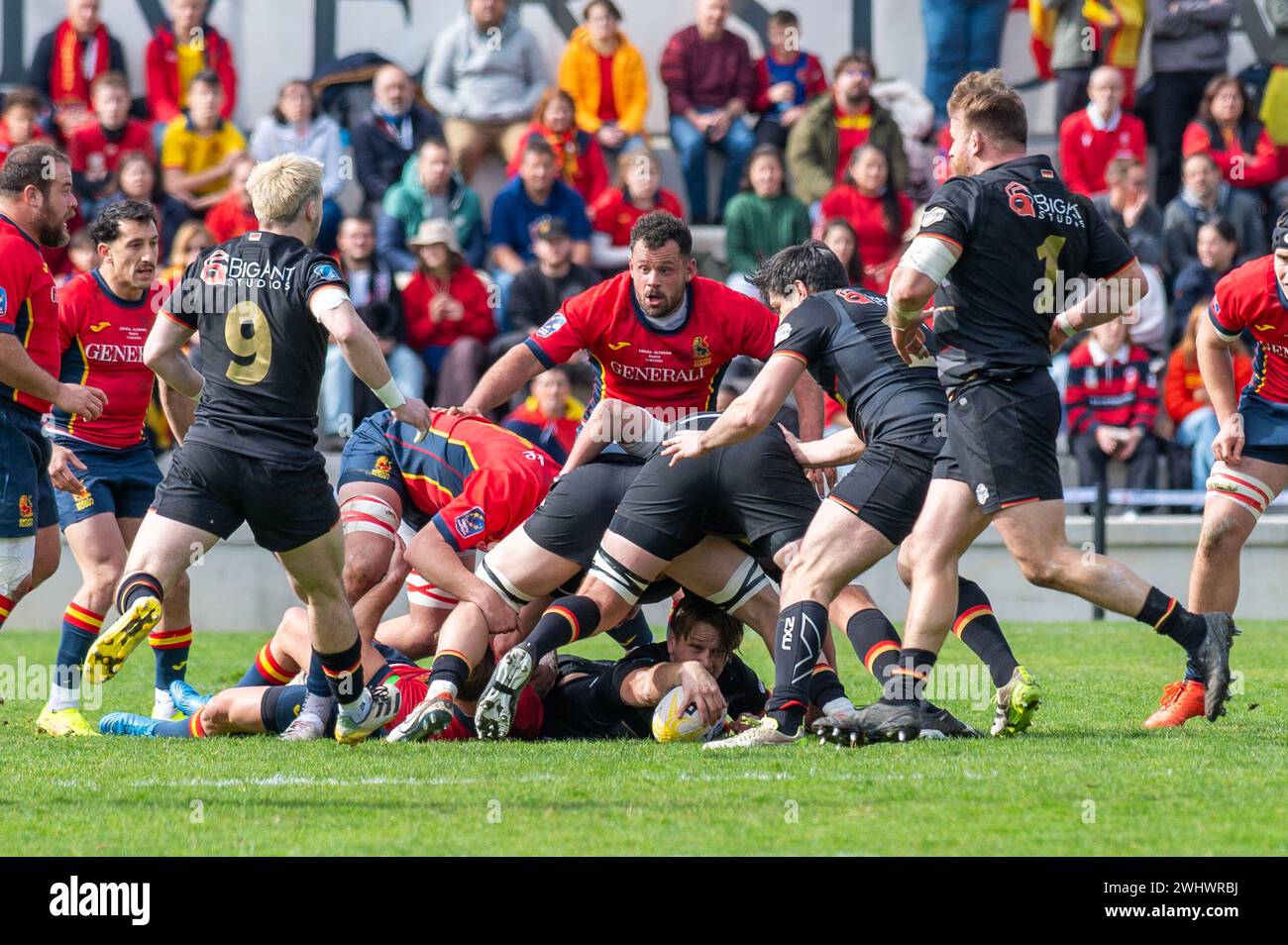 Madrid, Madrid, Spain. 11th Feb, 2024. Rugby Europe Championship Match ...