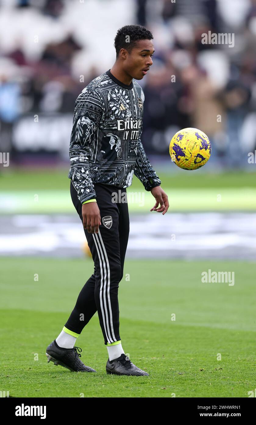 London, UK. 11th Feb, 2024. Reuell Walters of Arsenal during the ...