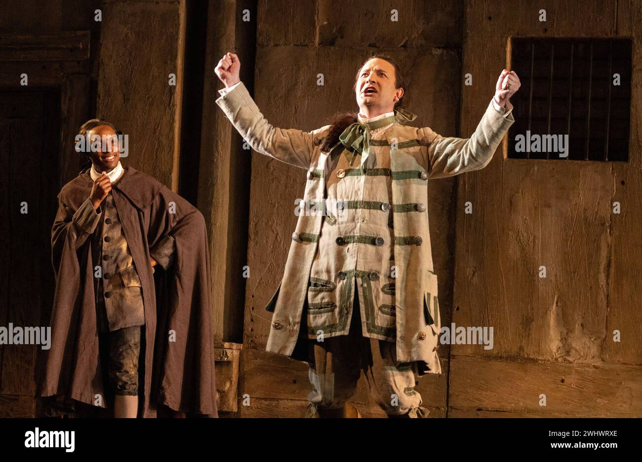 l-r: Innocent Masuku (Count Almaviva), Charles Rice (Figaro) in THE ...