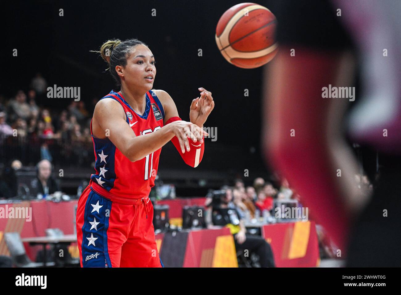 Antwerp, Belgium. 11th Feb, 2024. Napheesa Collier of USA during a ...