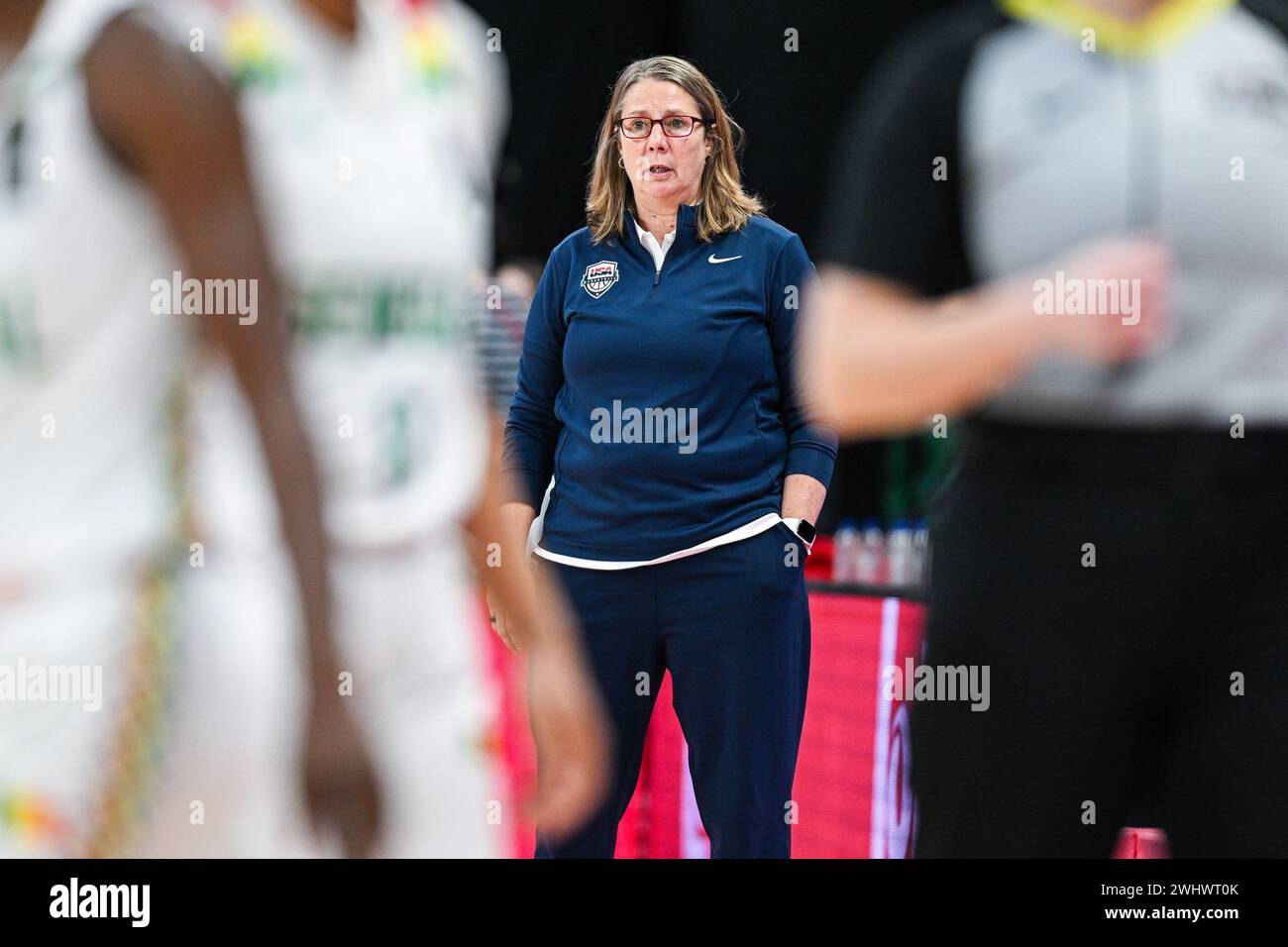 Antwerp, Belgium. 11th Feb, 2024. Cheryl Ann Reeve, head coach of USA ...