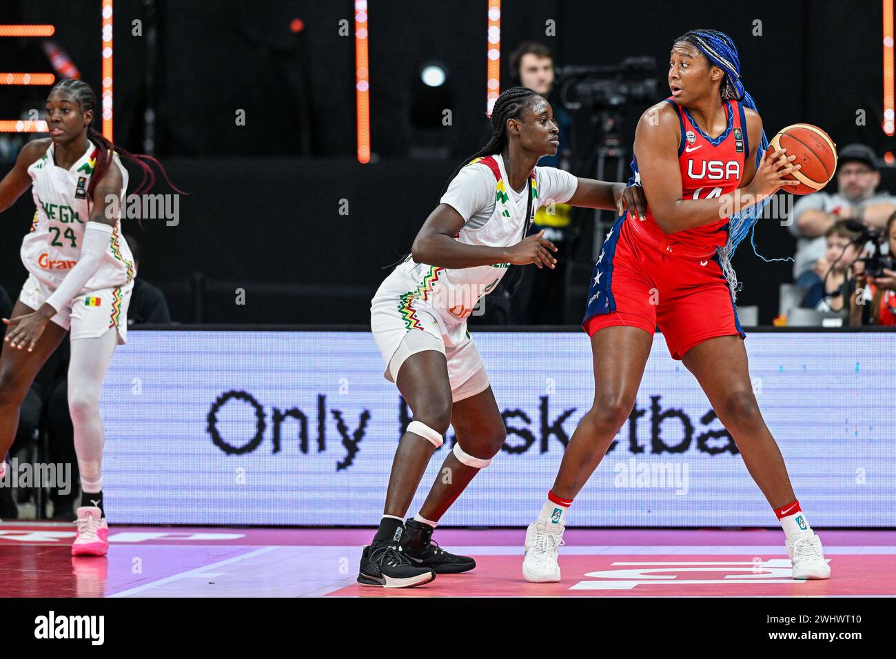 Antwerp, Belgium. 11th Feb, 2024. Aliyah Boston of USA during a ...
