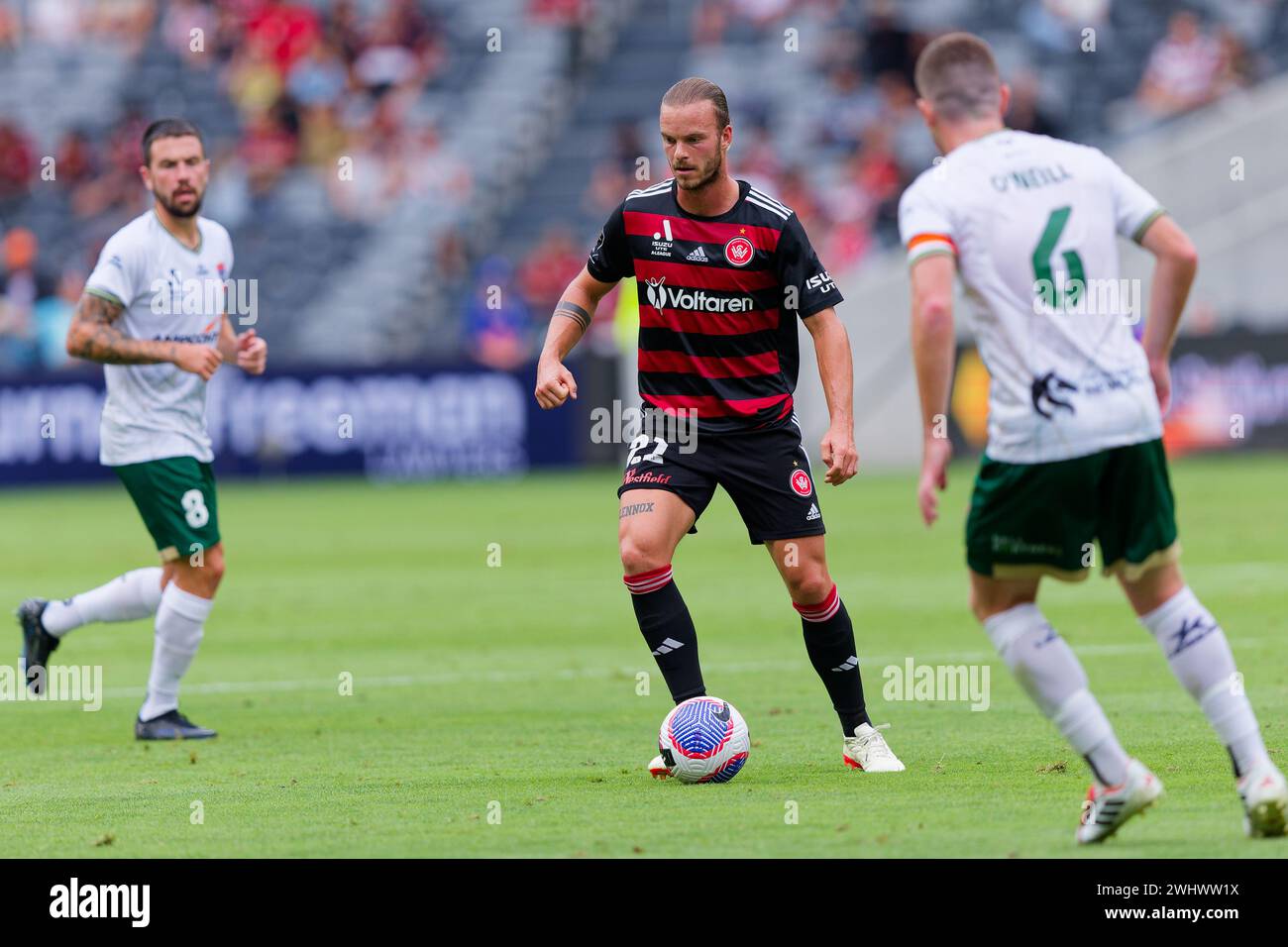 Sydney, Australia. 11th Feb, 2024. Jorrit Hendrix of the Wanderers ...