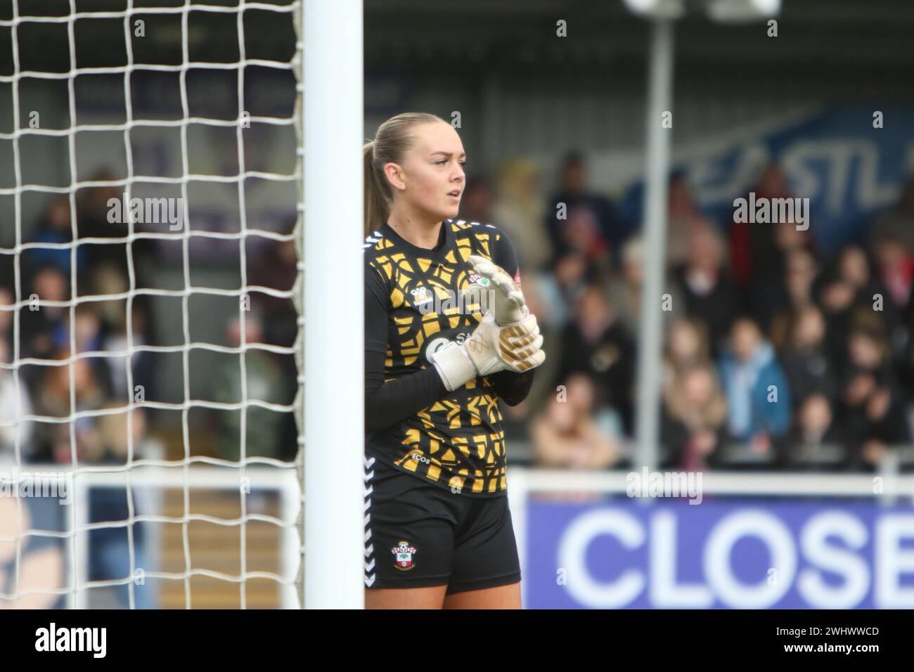 Kayla Rendell goalkeeper Southampton FC Women v Manchester United Women ...
