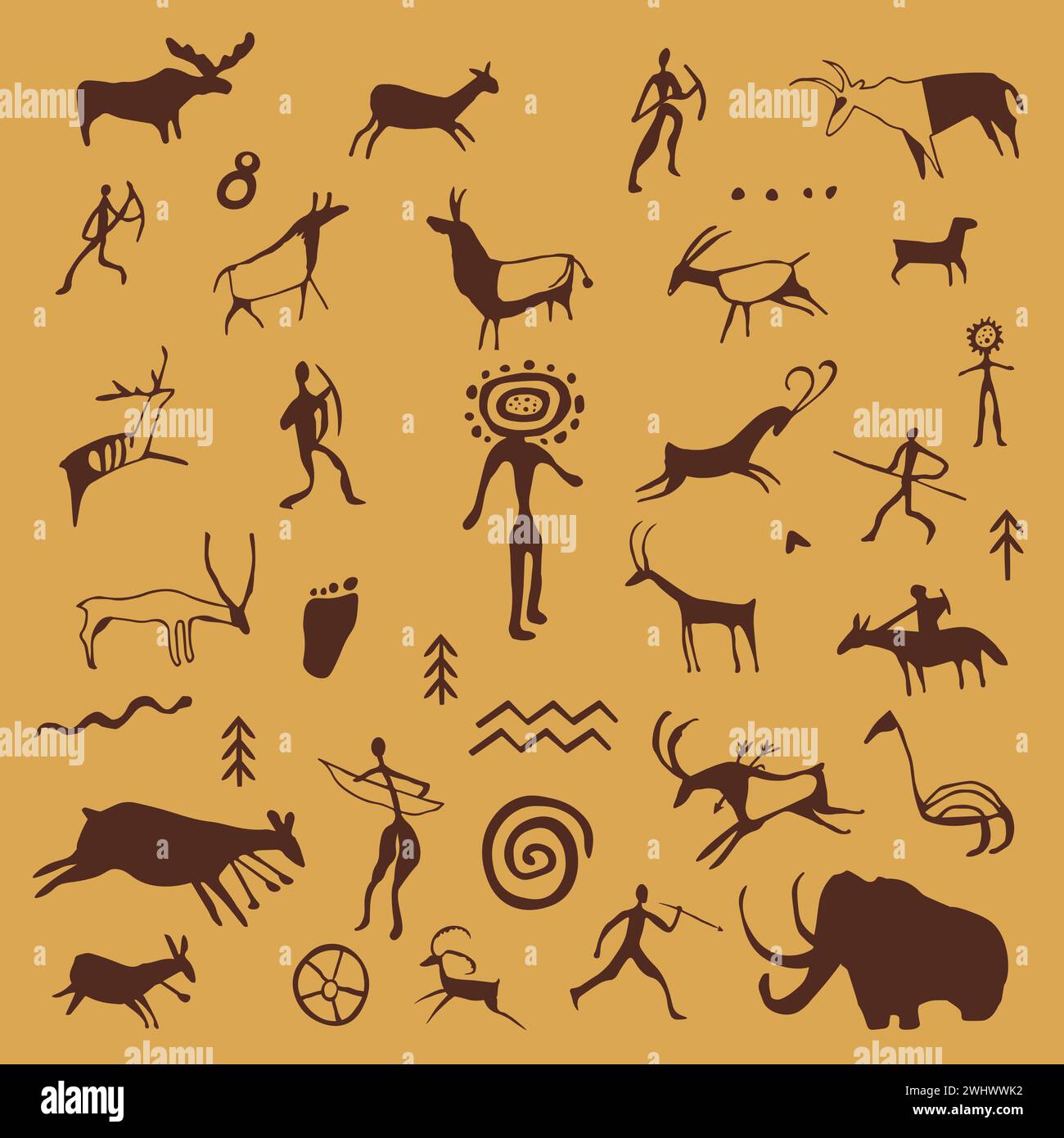 Cave Paintings Vector