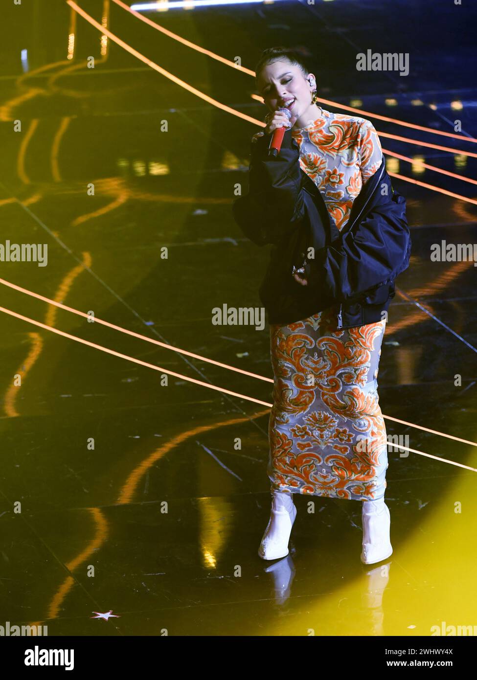 Sanremo, Sunday Special Sanremo - In the photo: Angelina Mando Stock ...