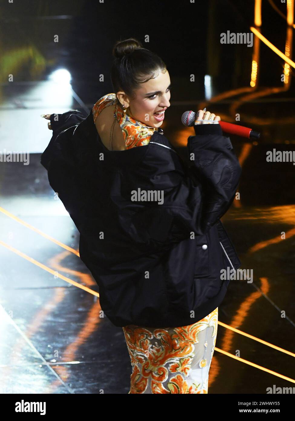 Sanremo, Sunday Special Sanremo - In the photo: Angelina Mando Stock ...