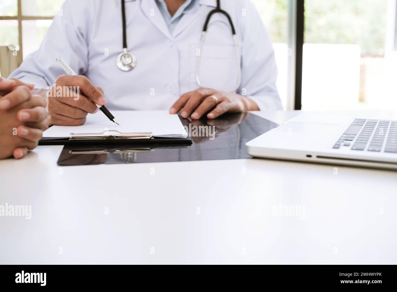 Education professionÂ doctor in white uniform gown coat. Professional ...
