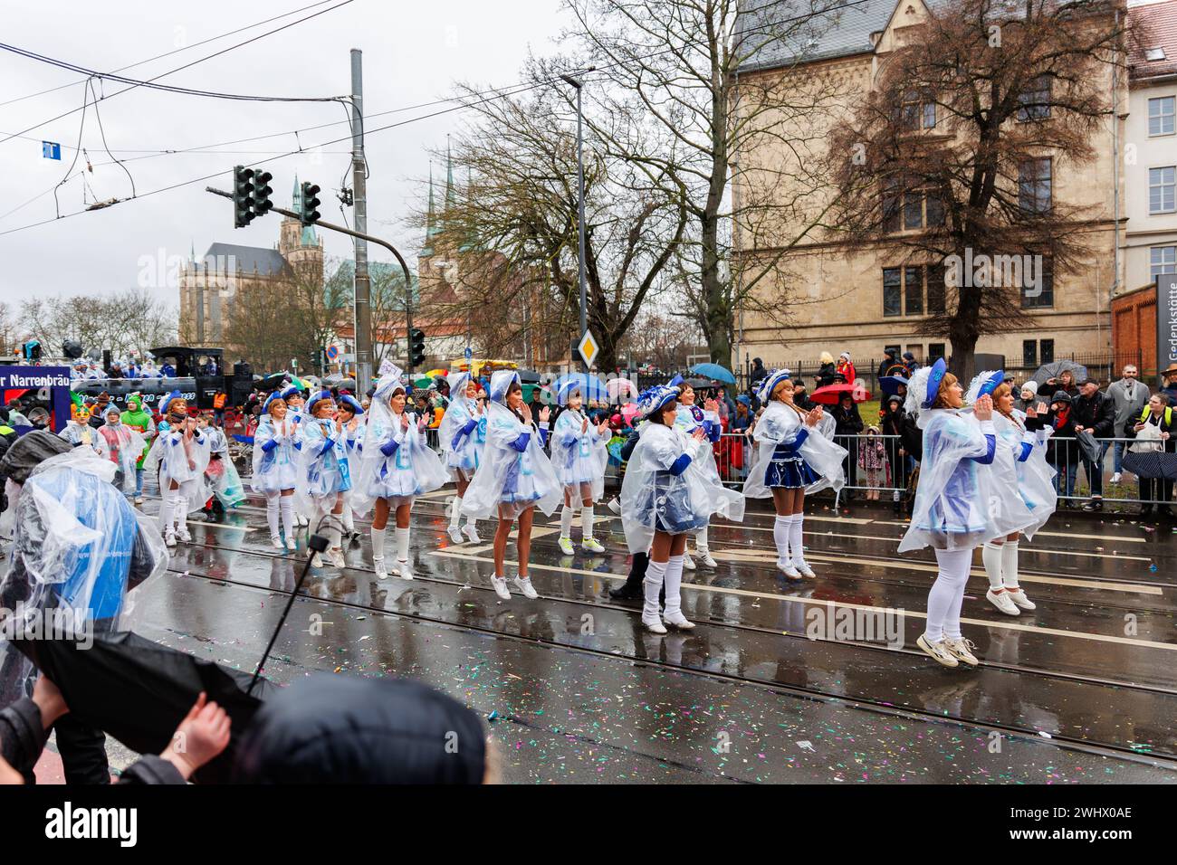 Erfurt, Germany. 11th February, 2024. Traditional german Carnival ...