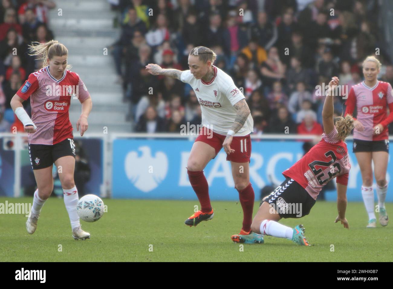 Leah Galton and Megan Collett 23 Southampton FC Women v Manchester ...