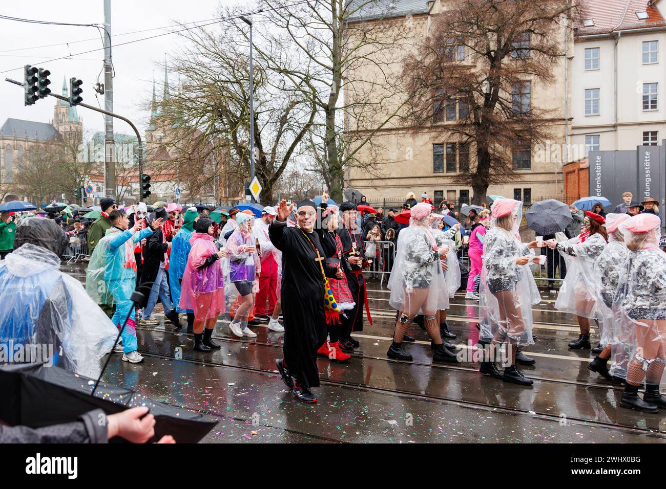Erfurt, Germany. 11th February, 2024. Traditional german Carnival ...