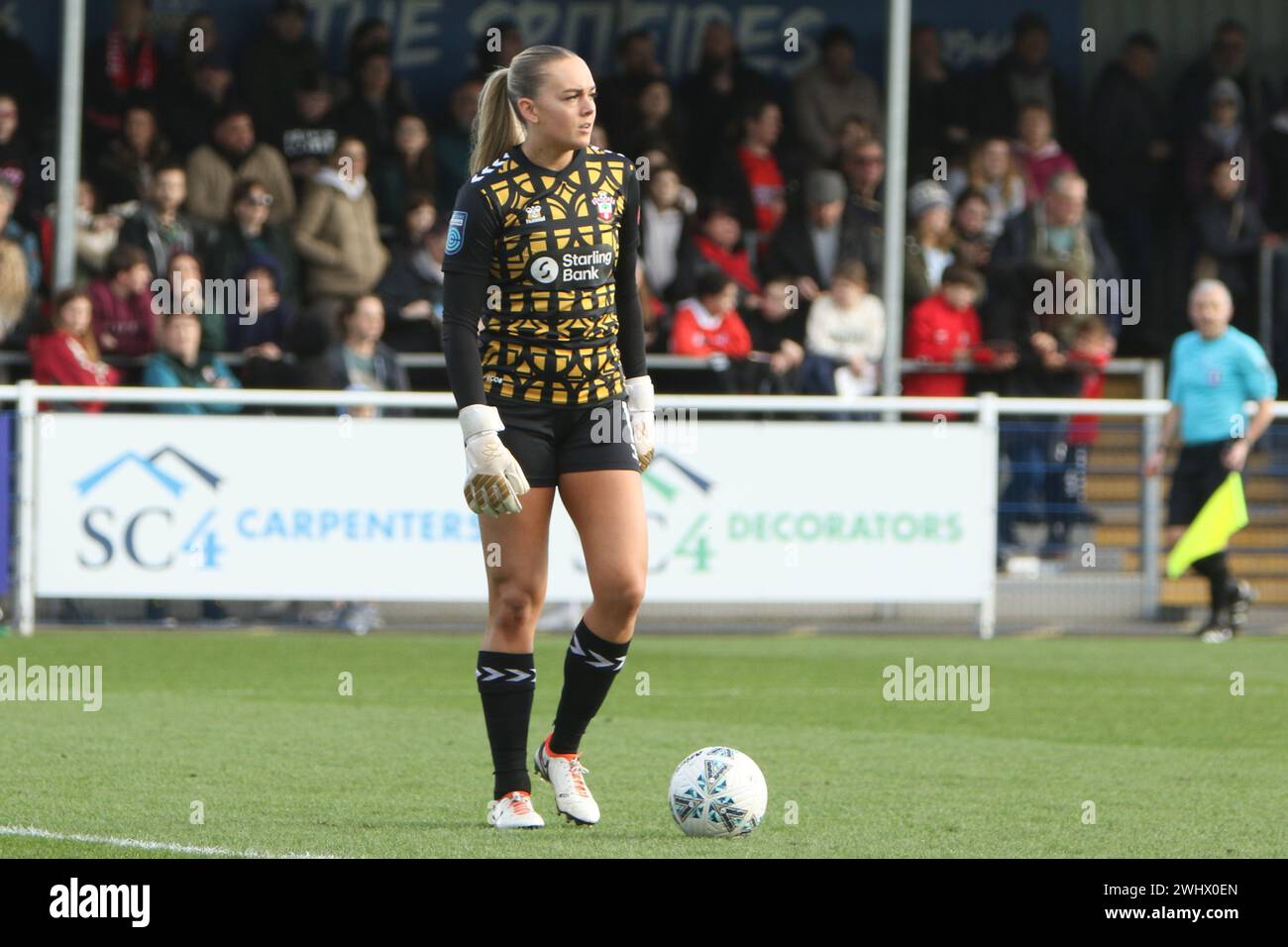 Kayla Rendell goalkeeper Southampton FC Women v Manchester United Women ...