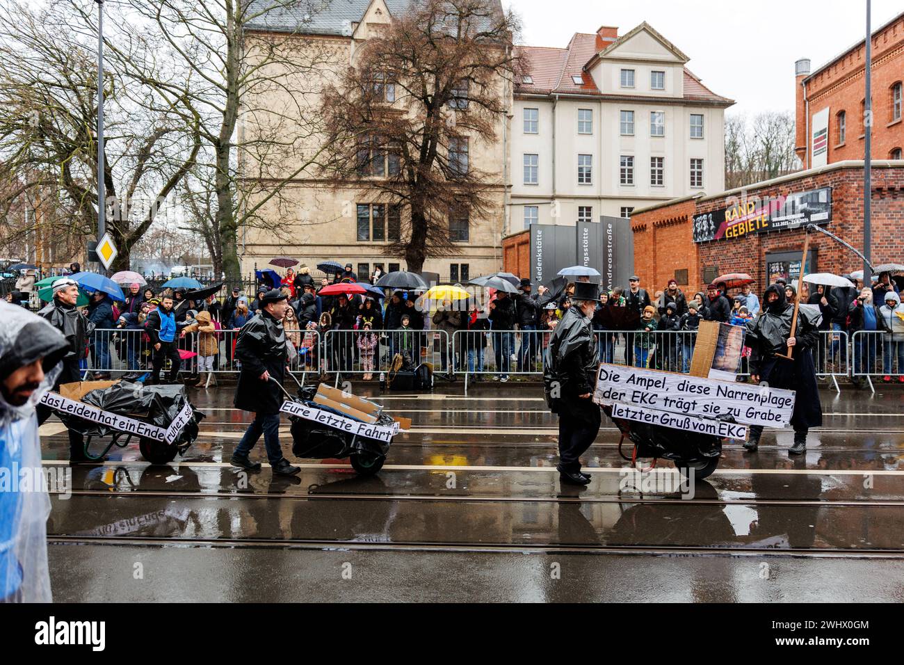 Erfurt, Germany. 11th February, 2024. Traditional german Carnival ...