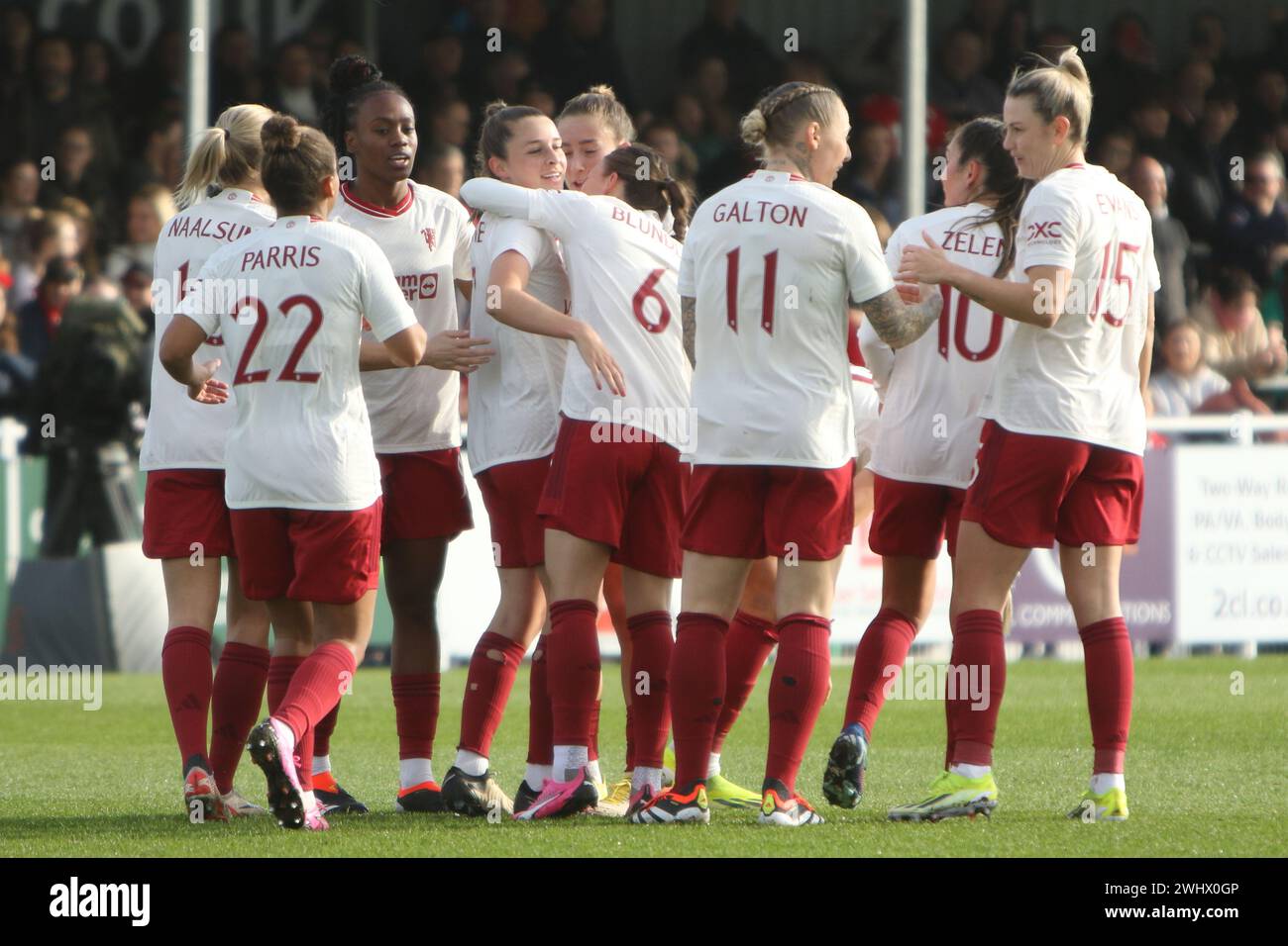 Ella Toone (7) scores and celebrates goal Southampton FC Women v ...