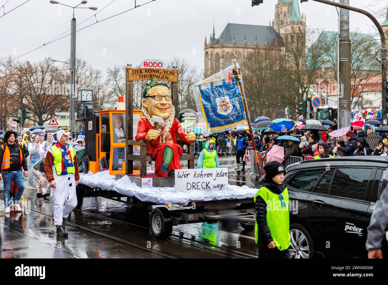 Erfurt, Germany. 11th February, 2024. Traditional german Carnival ...