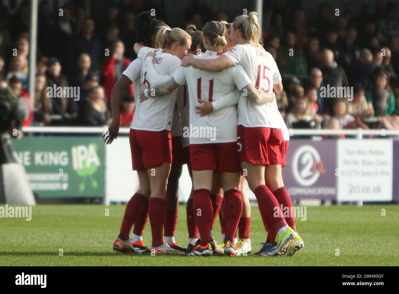 Ella Toone (7) scores and celebrates goal Southampton FC Women v ...