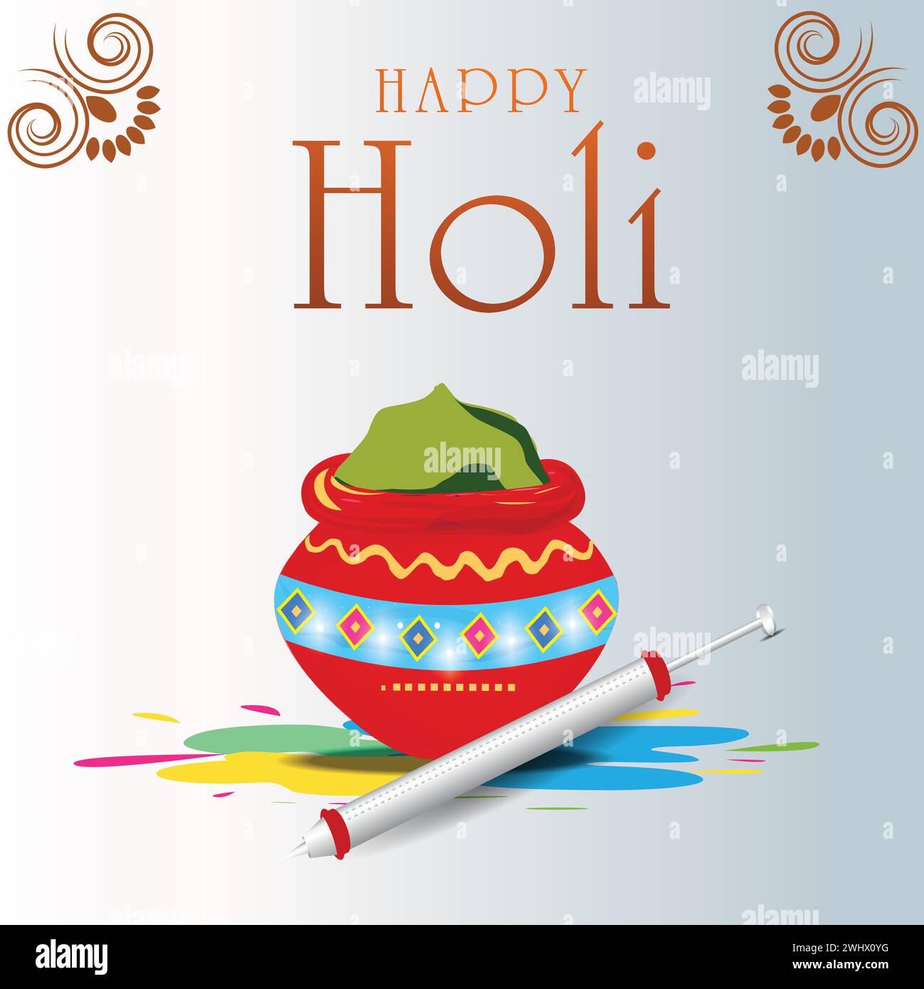 Indian holi powder Stock Vector Images - Alamy