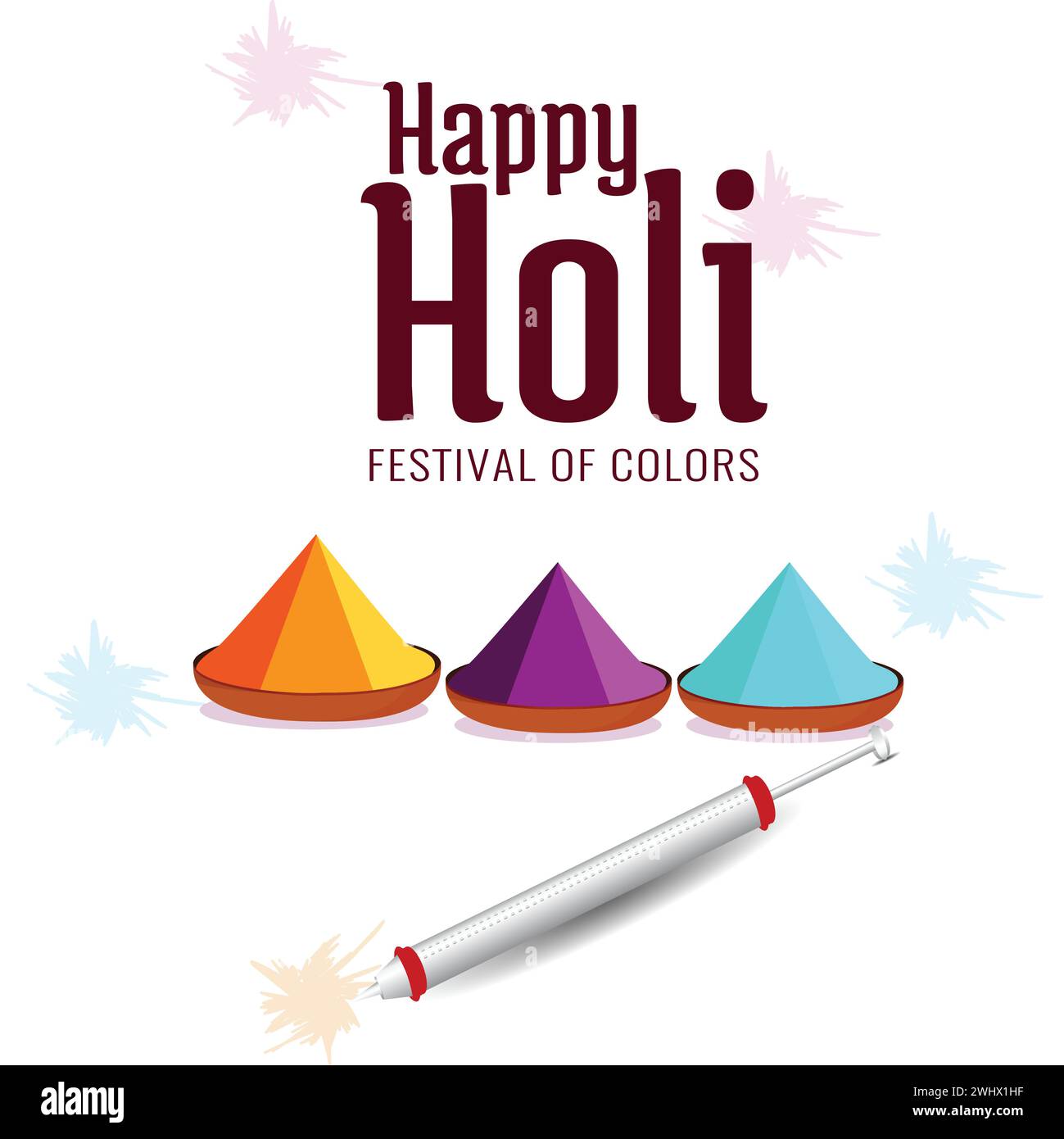 Indian holi festival celebration Cut Out Stock Images & Pictures - Alamy