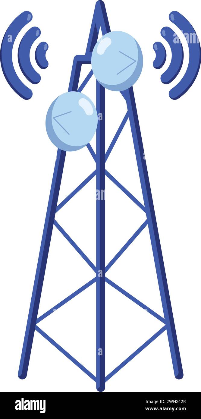 5G antenna signal Stock Vector Image & Art - Alamy