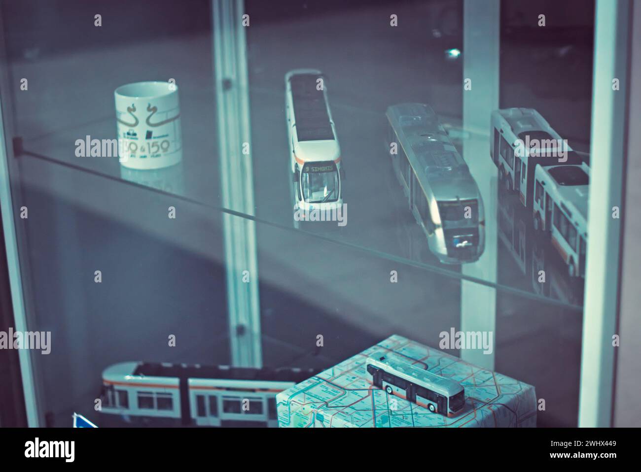 Brussels, Belgium. 5 February 2024. Interior of metro station. A toy in ...