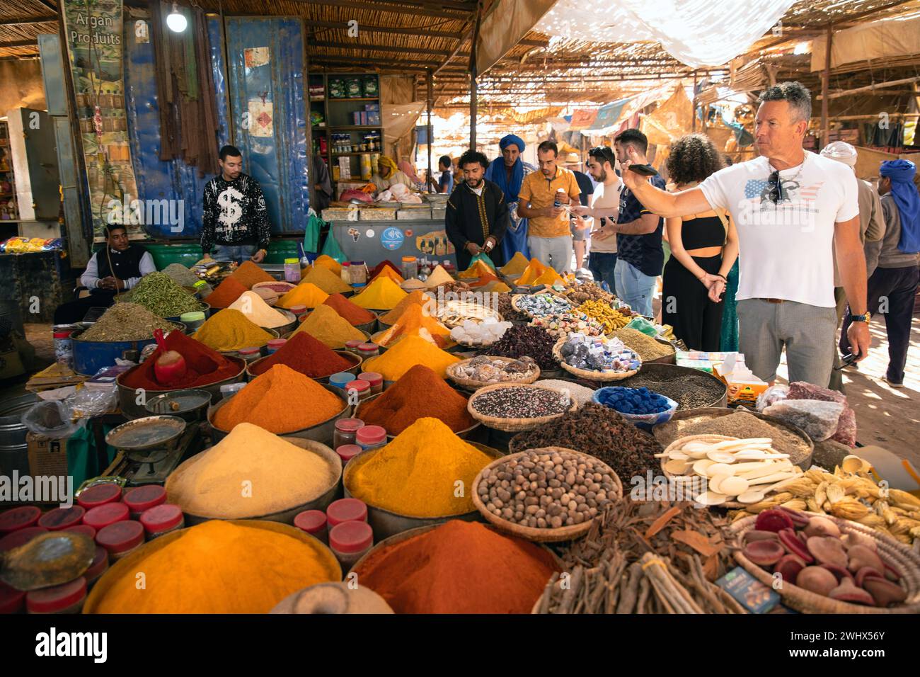 Markets en route to Marrakech, Morocco Stock Photo - Alamy