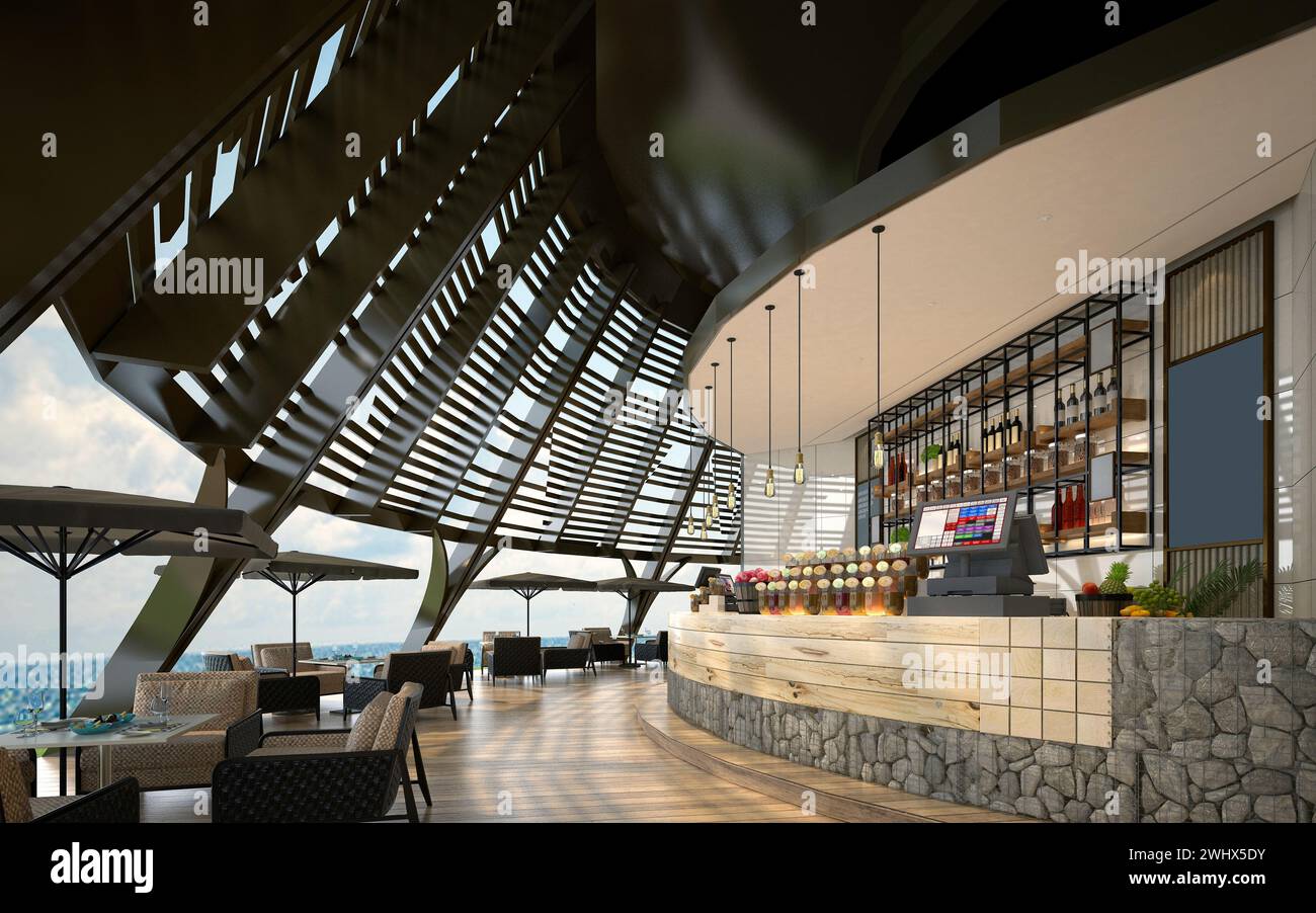 Lounge bar interior design hi-res stock photography and images - Alamy